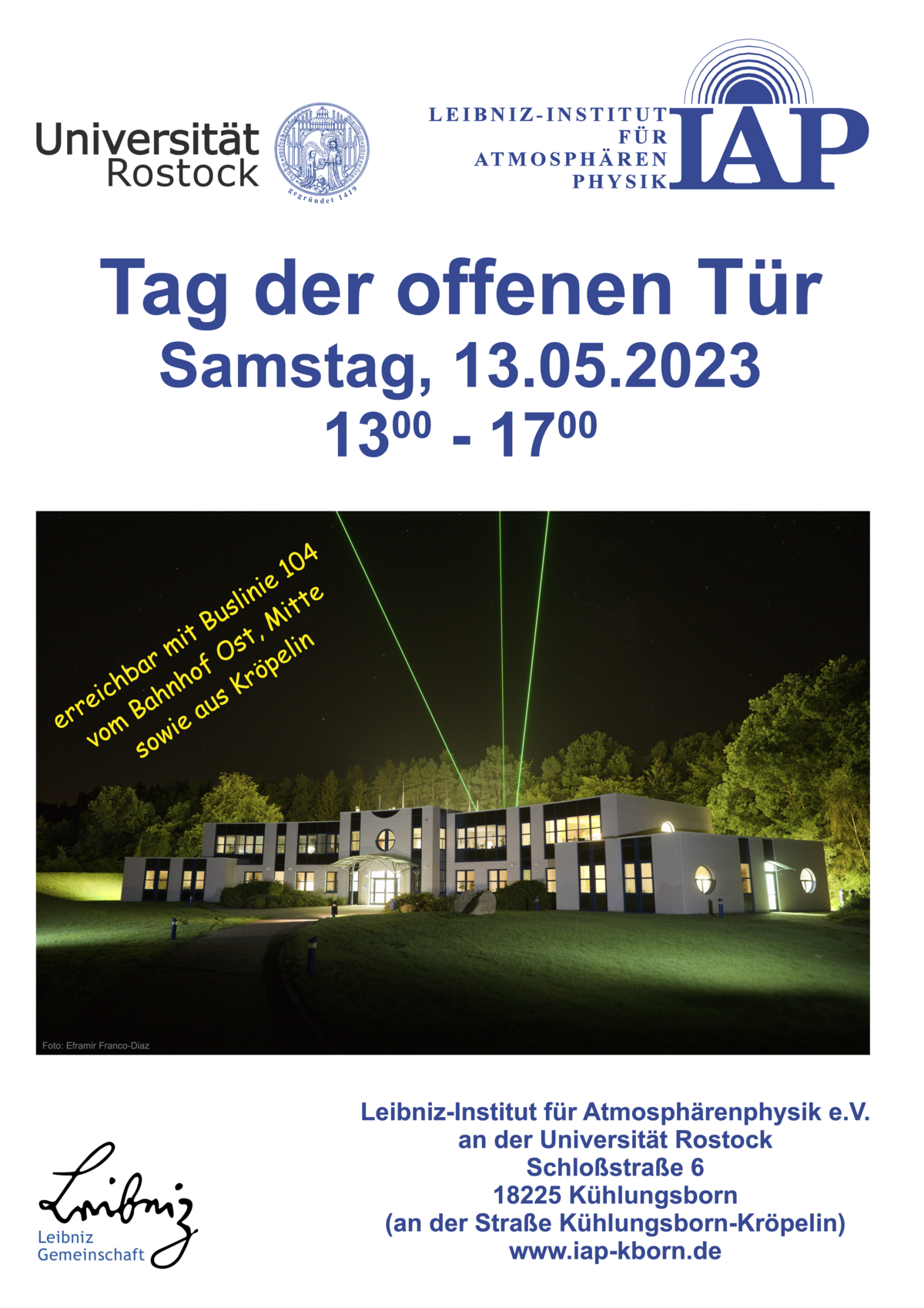 Tag der offenen Tür am Leibniz-Institut für Atmosphärenphysik ...